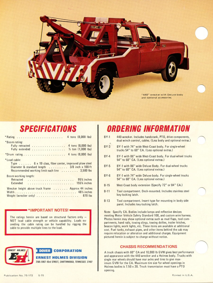 HOLMESWRECKERS.COM – The History of Holmes Wreckers